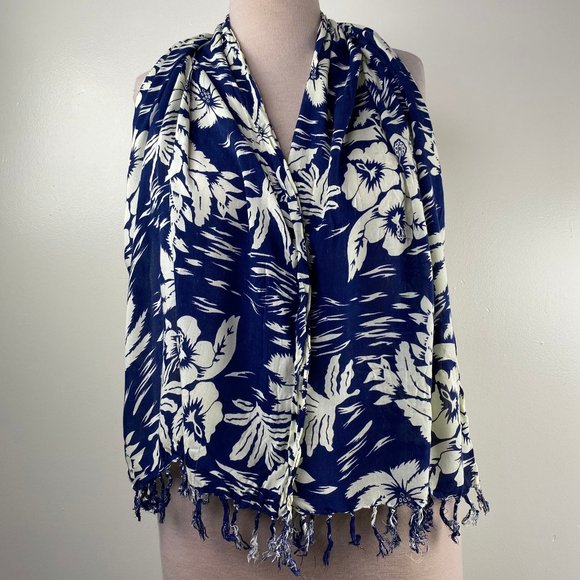 Pineapple Moon | Accessories | Pineapple Moon Navy Blue Cream Tropical ...